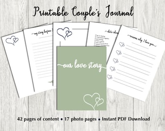 Couples Memory Book - Etsy