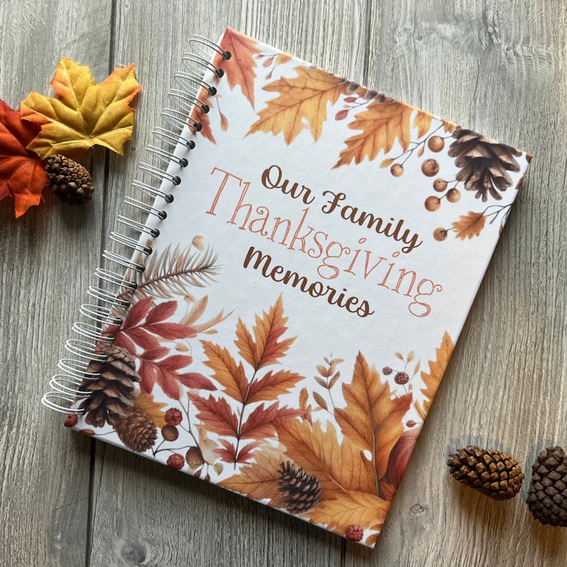 Thanksgiving Memory Book | Family Thanksgiving Book | Thanksgiving ...