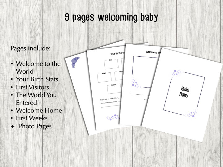 Printable Child Memory Book Baby Memory Book Toddler Memory Book Baby ...