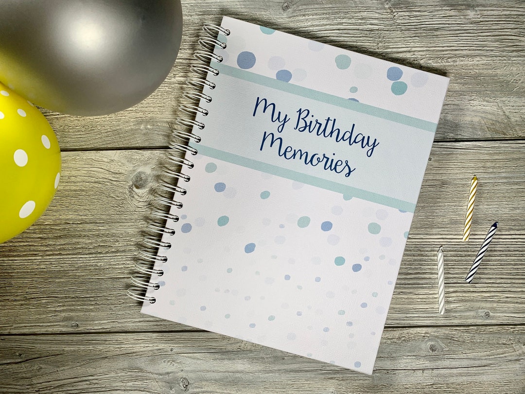 Birthday Memory Book Child Birthday Book Annual Birthday - Etsy