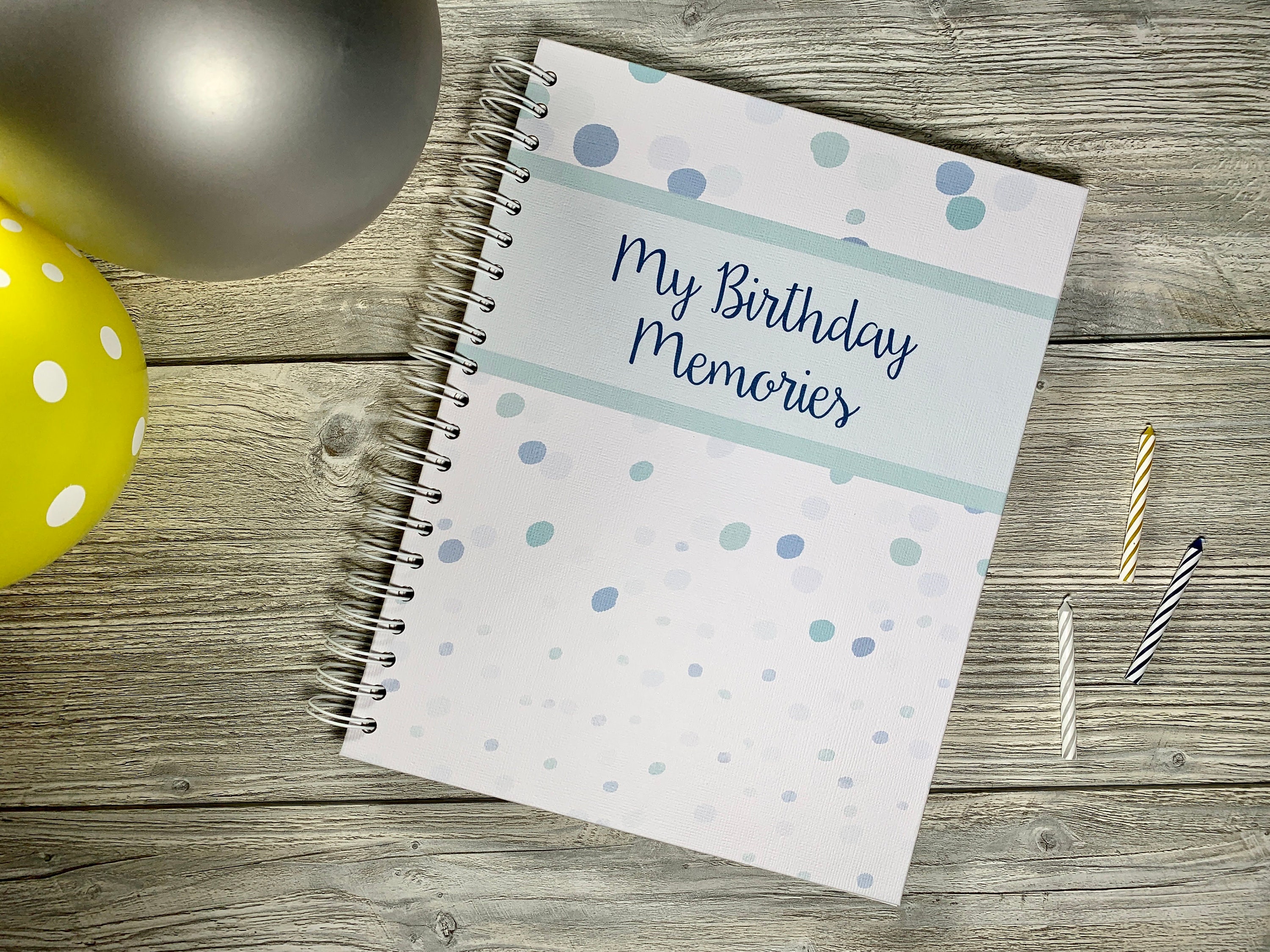 Birthday Memory Book Child Birthday Book Annual Birthday - Etsy