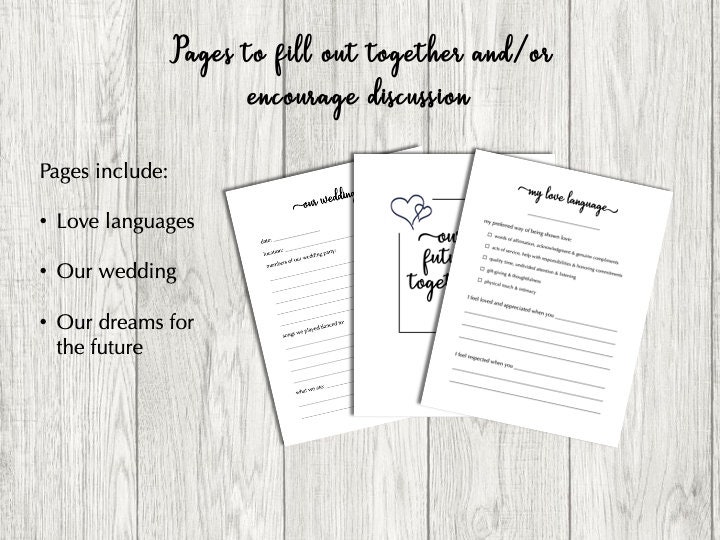 Printable Journal for Married Couples | Marriage Journal | Memory Book ...