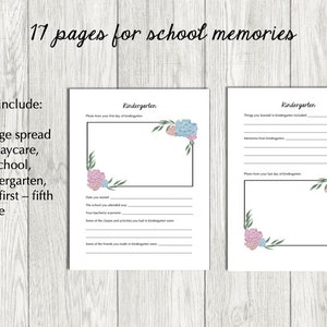 Printable Child Memory Book | Baby Memory Book | Toddler Memory Book ...