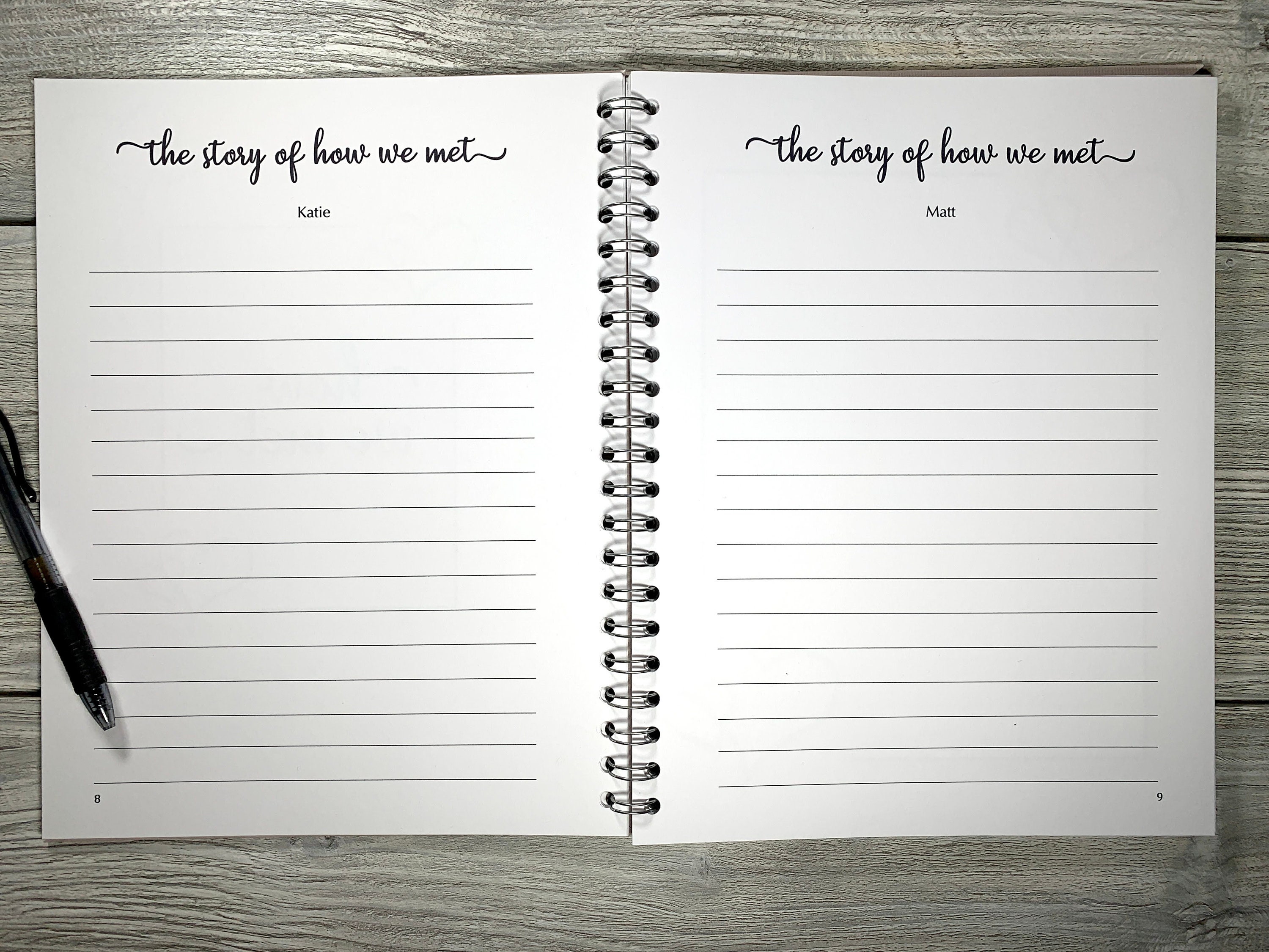 Love Story Book Couples Journal Memory Book for Dating Couples, Engaged ...