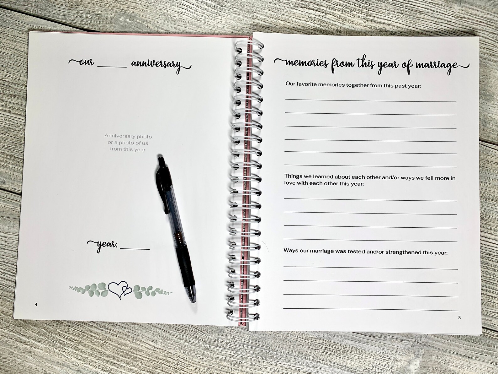 Anniversary Memory Book Anniversary Album Anniversary Book | Etsy