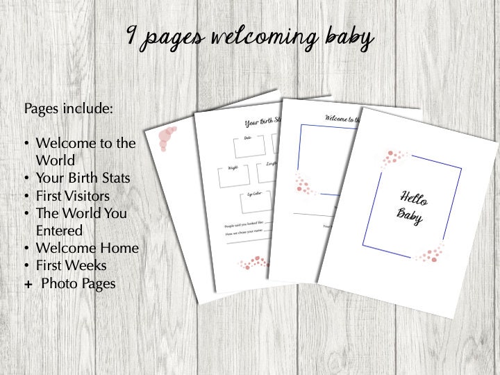 Printable Child Memory Book | Baby Memory Book | Toddler Memory Book ...