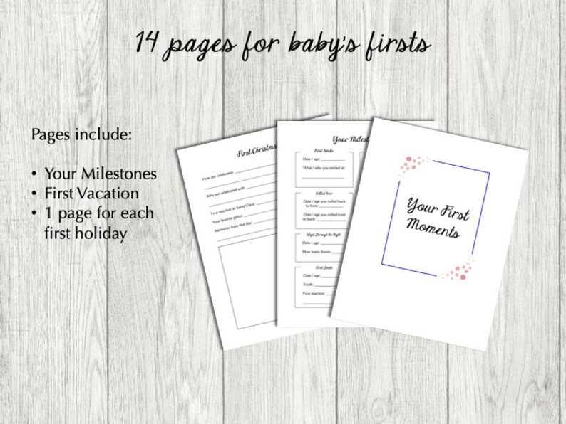Printable Child Memory Book | Baby Memory Book | Toddler Memory Book ...