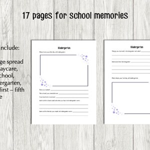 Printable Child Memory Book | Baby Memory Book | Toddler Memory Book ...