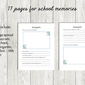 Printable Child Memory Book | Baby Memory Book | Toddler Memory Book ...