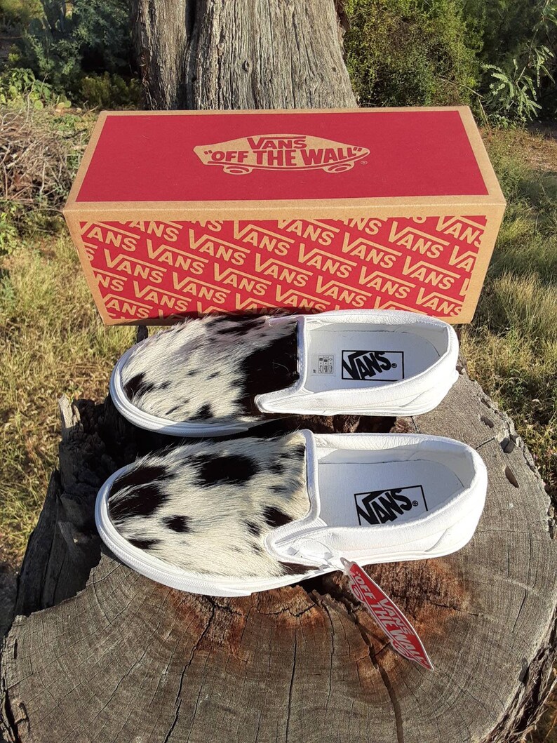 OOAK Custom, White & Black Hair-on Hide, Handcrafted, Hand Stitched ...