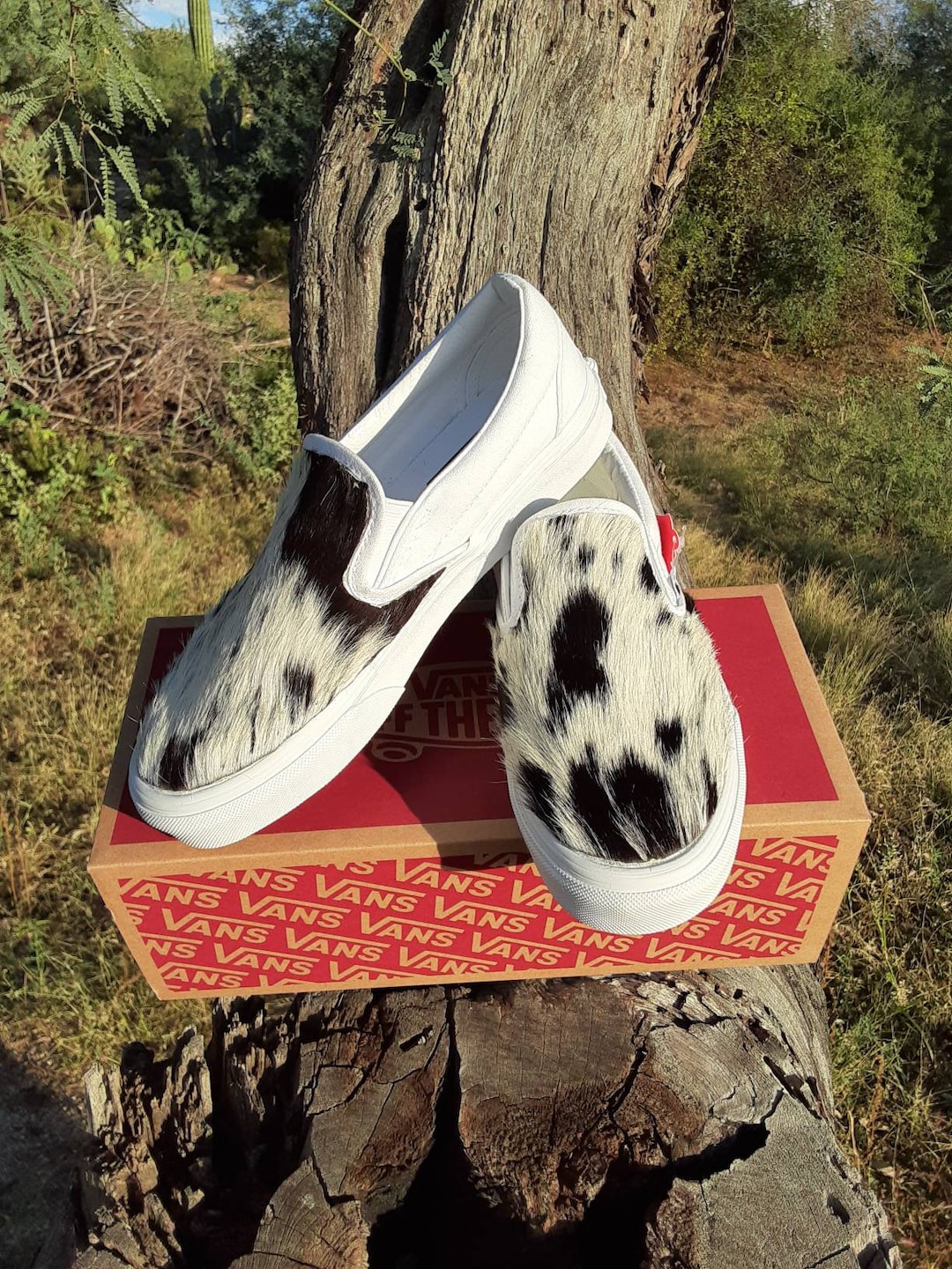 OOAK Custom, White & Black Hair-on Hide, Handcrafted, Hand Stitched ...