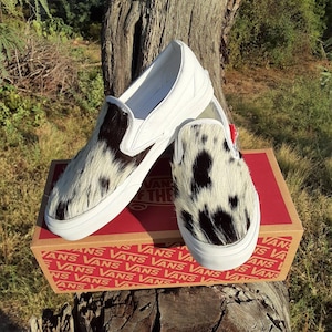 OOAK Custom, White & Black Hair-on Hide, Handcrafted, Hand Stitched ...