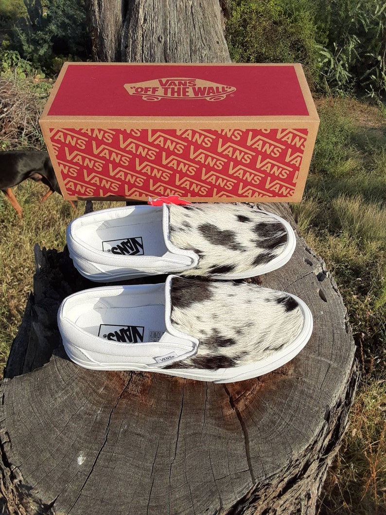 OOAK Custom, White & Black Hair-on Hide, Handcrafted, Hand Stitched ...