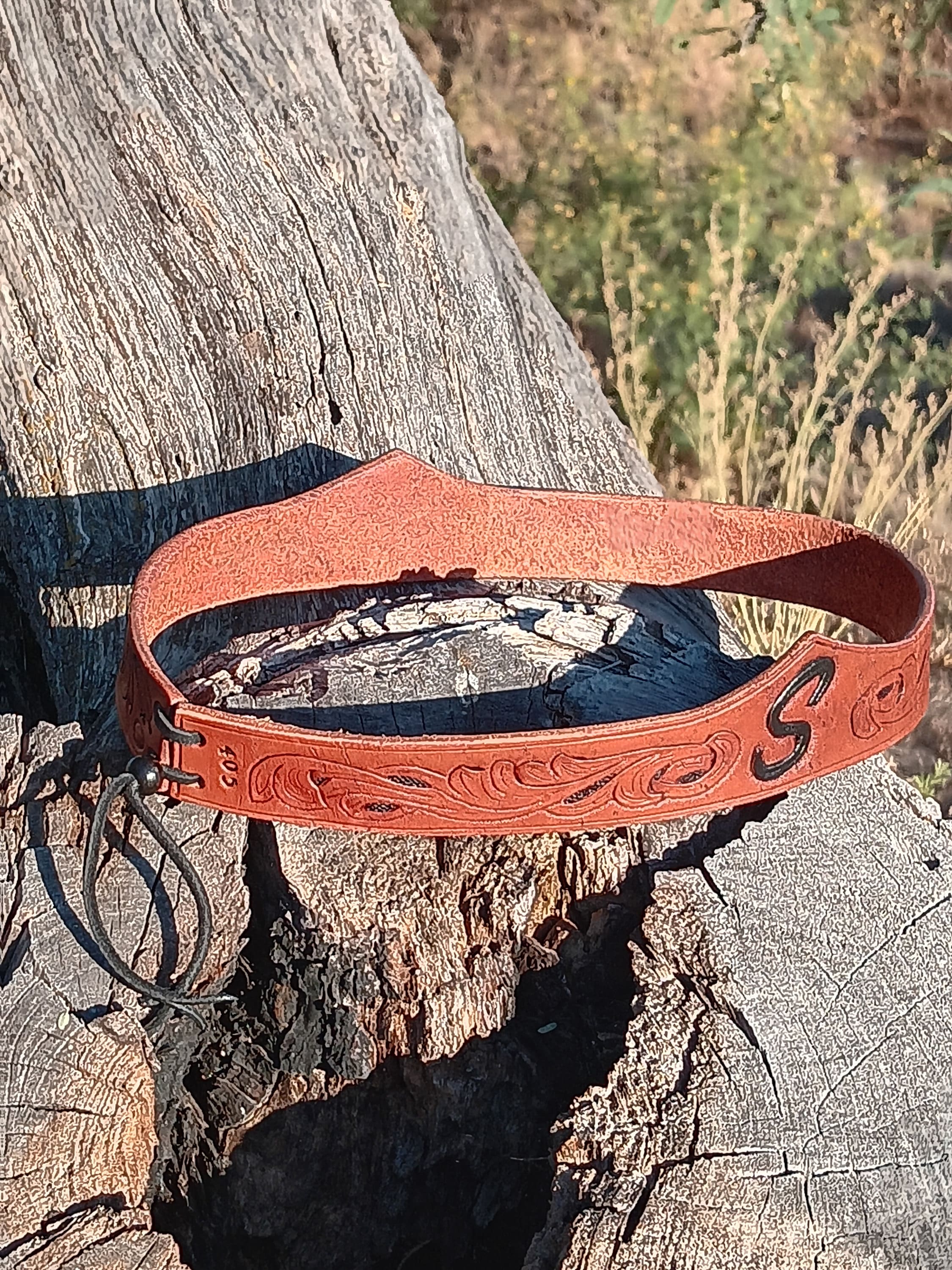 Custom Tooled Leather Western Hat Band, Wedding - Etsy