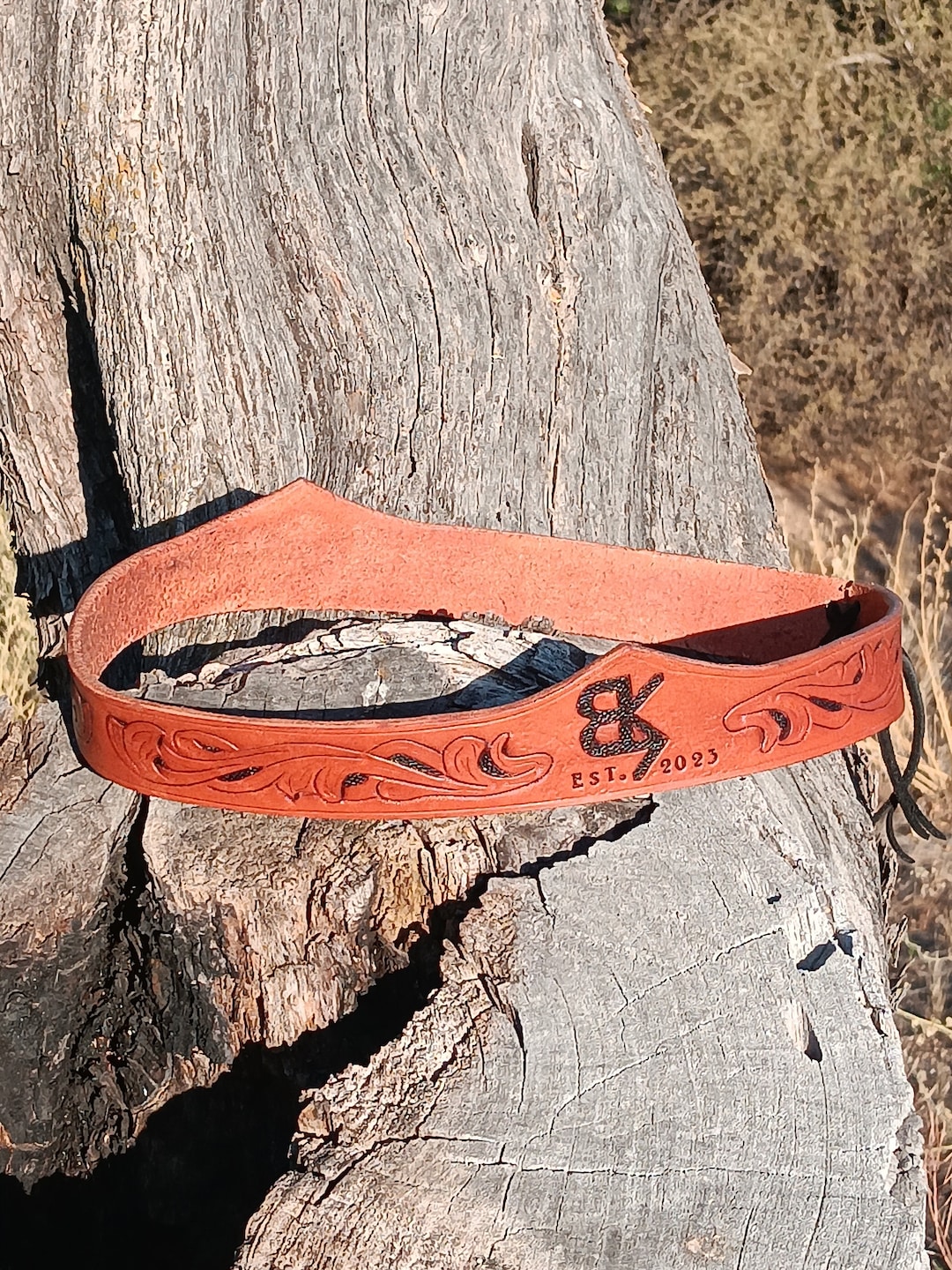 Custom Tooled Leather Western Hat Band, Wedding - Etsy