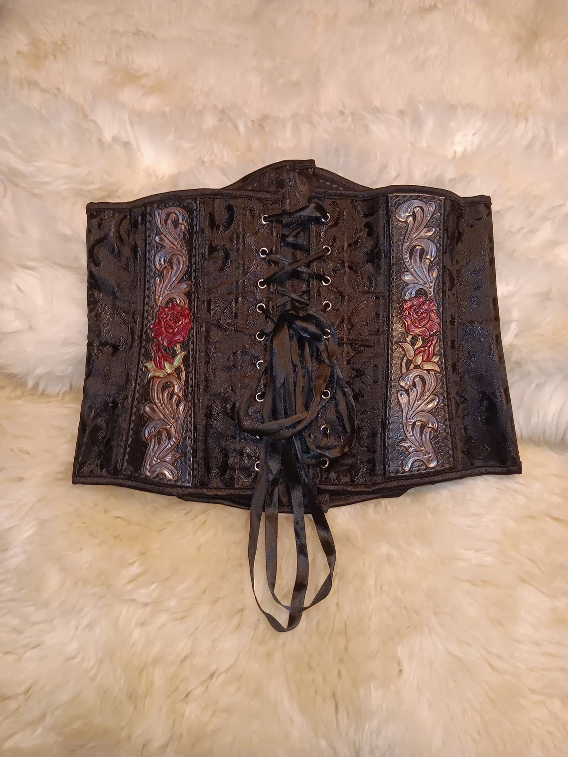 Custom Underbust Corset Tooled Leather Panels, SASS, CAS - Etsy