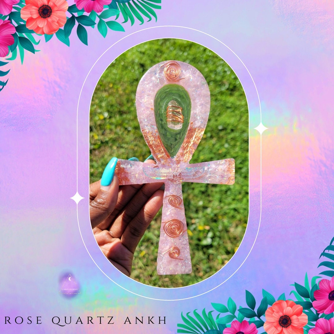 Rose Quartz Ankh Wand - Etsy