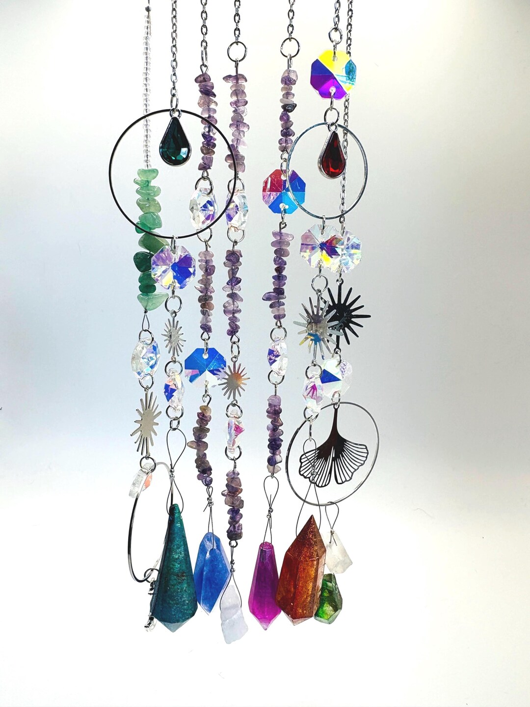 Beaded Sun Catchers for Window Display, Prisms for Rainbows, for Peace ...