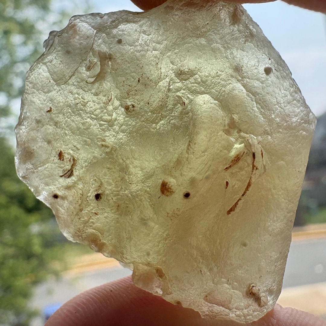 Libyan Desert Glass Tektite | Rare Golden Palm-sized Saharan Stone - Etsy