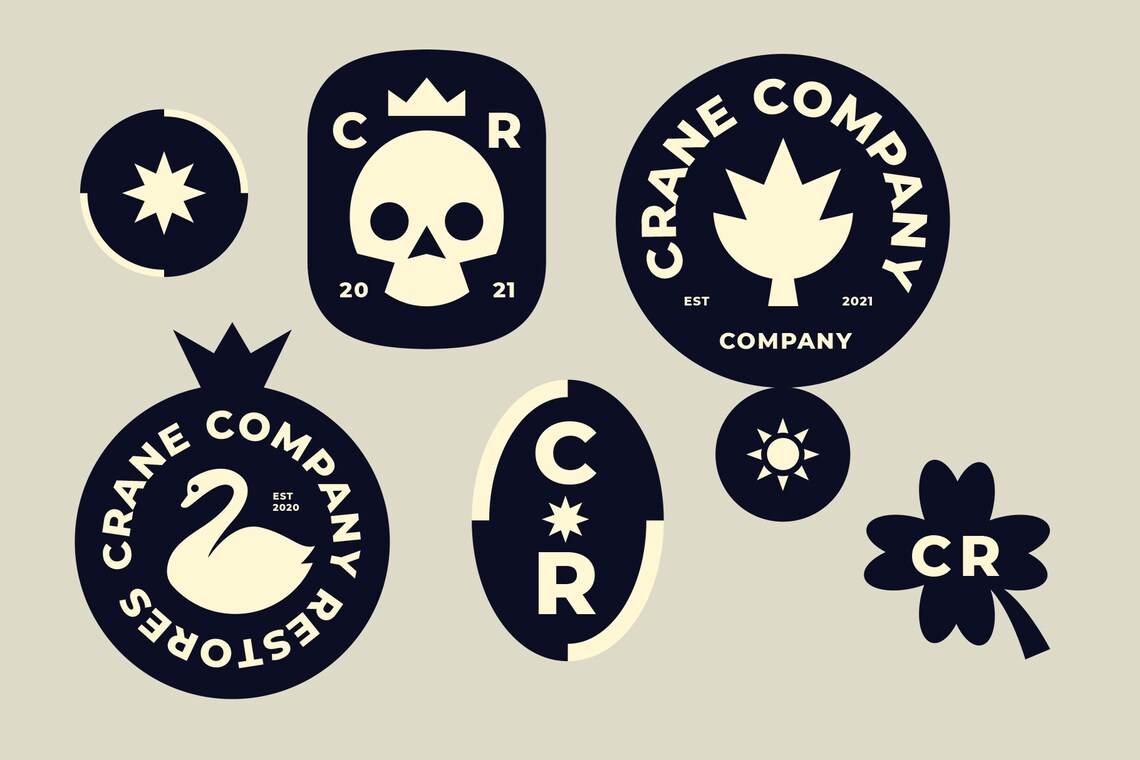 Badge Builder Bundle 1 | Instant Download | Simple Vector | Text ...