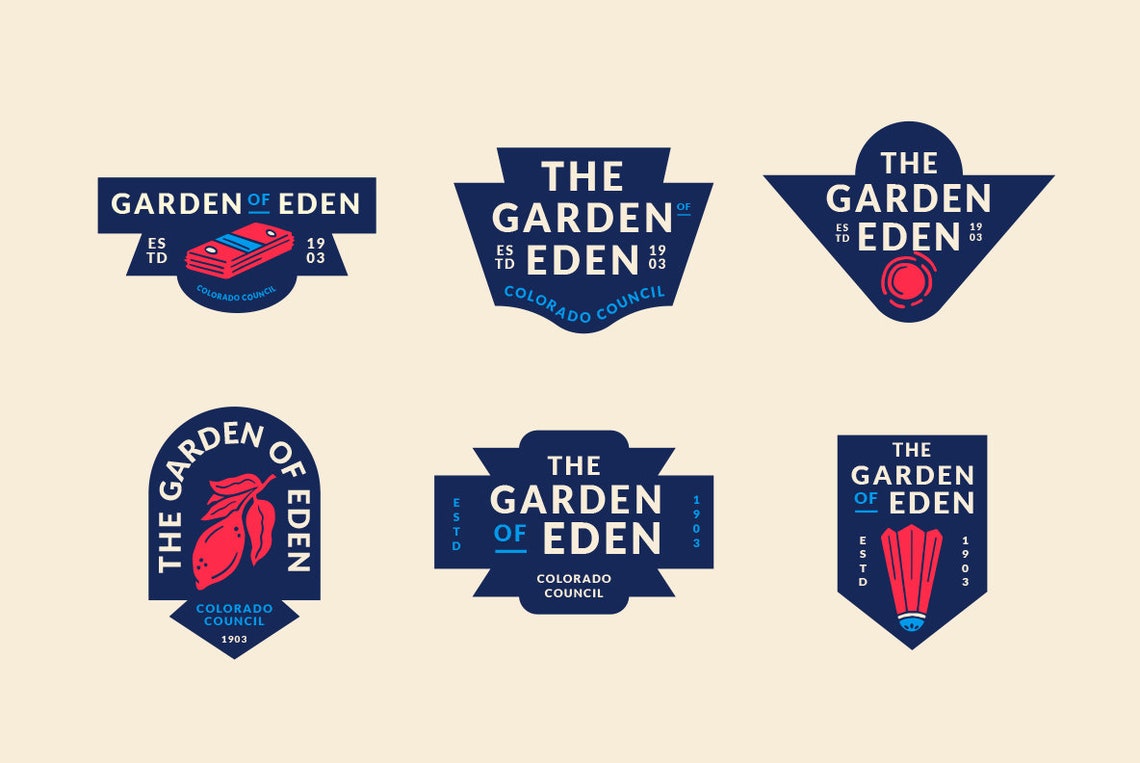 Premade Badge Design V3, Instant Download Simple Badge, Text Badge ...