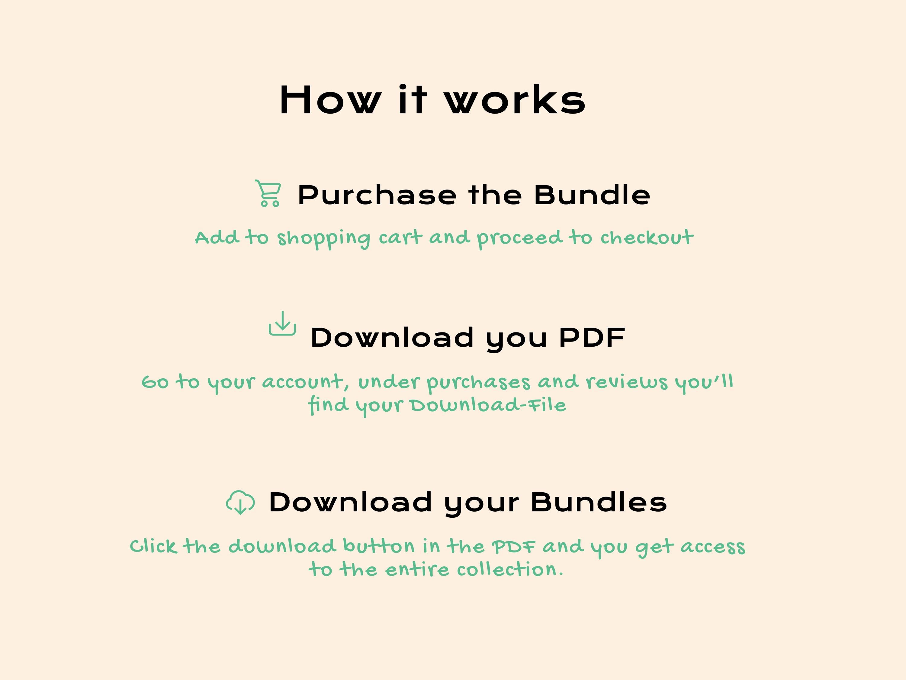 Entire Store Bundle Clipart, Digital Linocut Floral Clipart, Whole Shop ...