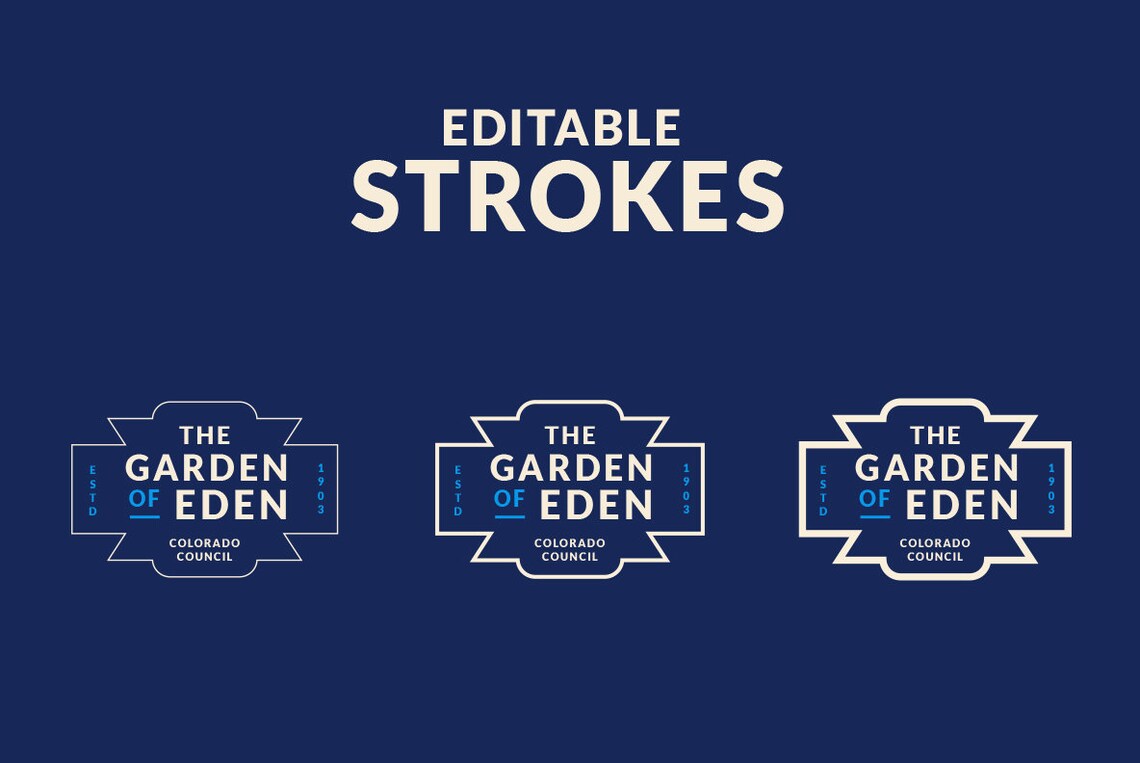 Premade Badge Design V3, Instant Download Simple Badge, Text Badge ...
