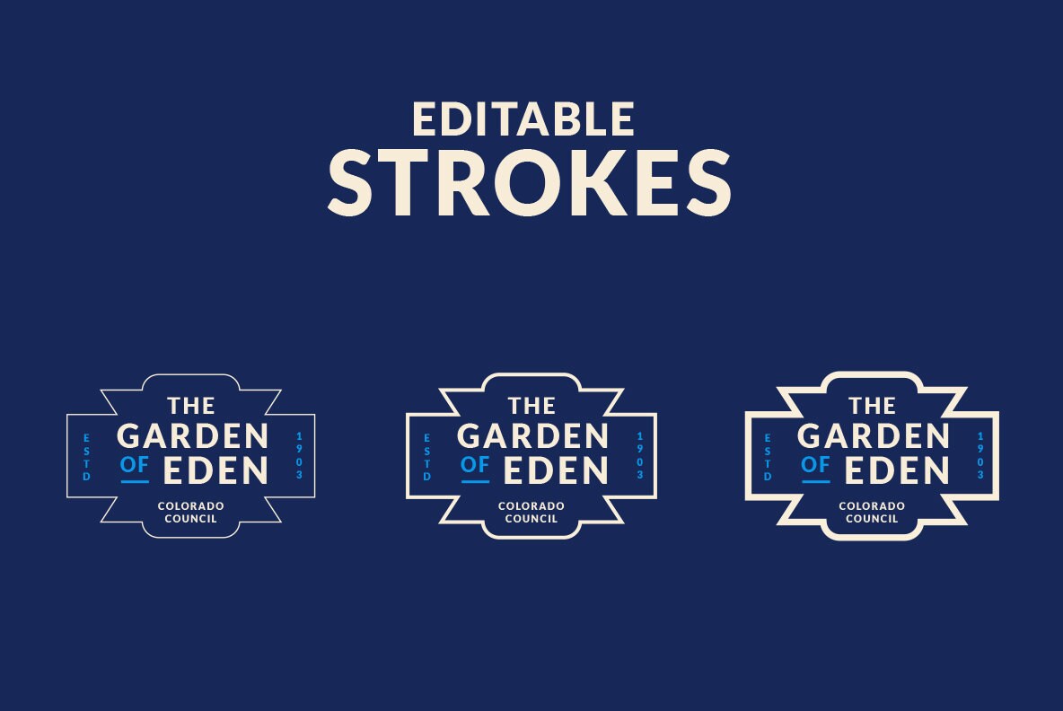 Premade Badge Design V3, Instant Download Simple Badge, Text Badge ...