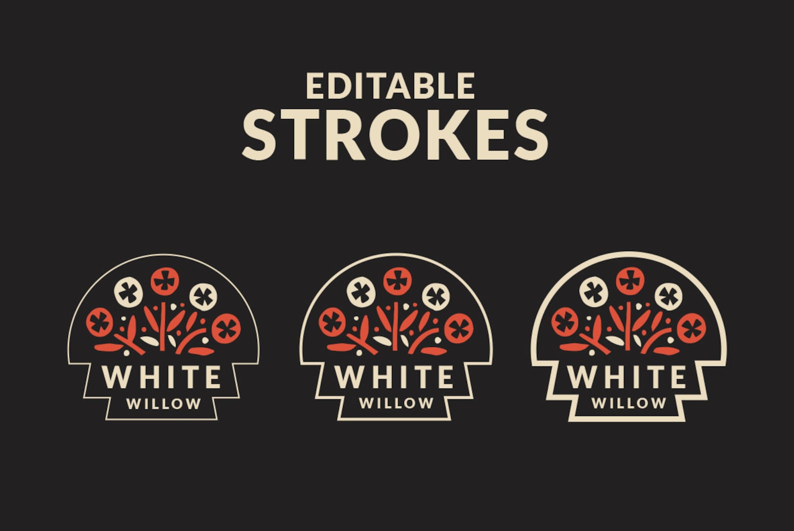 Premade Badge Design, Instant Download Simple Badge, Text Badge ...