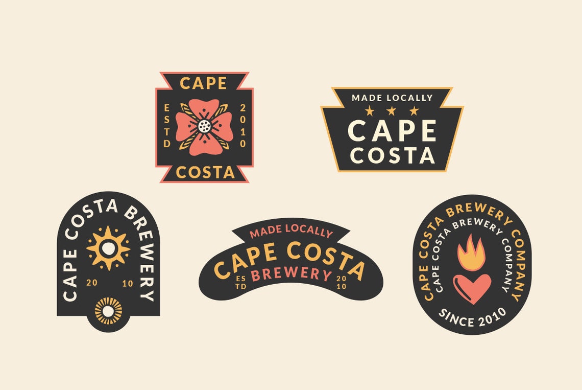 Premade Badge Design V2, Instant Download Simple Badge, Text Badge ...