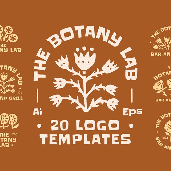 Botanical Logo Design - Etsy