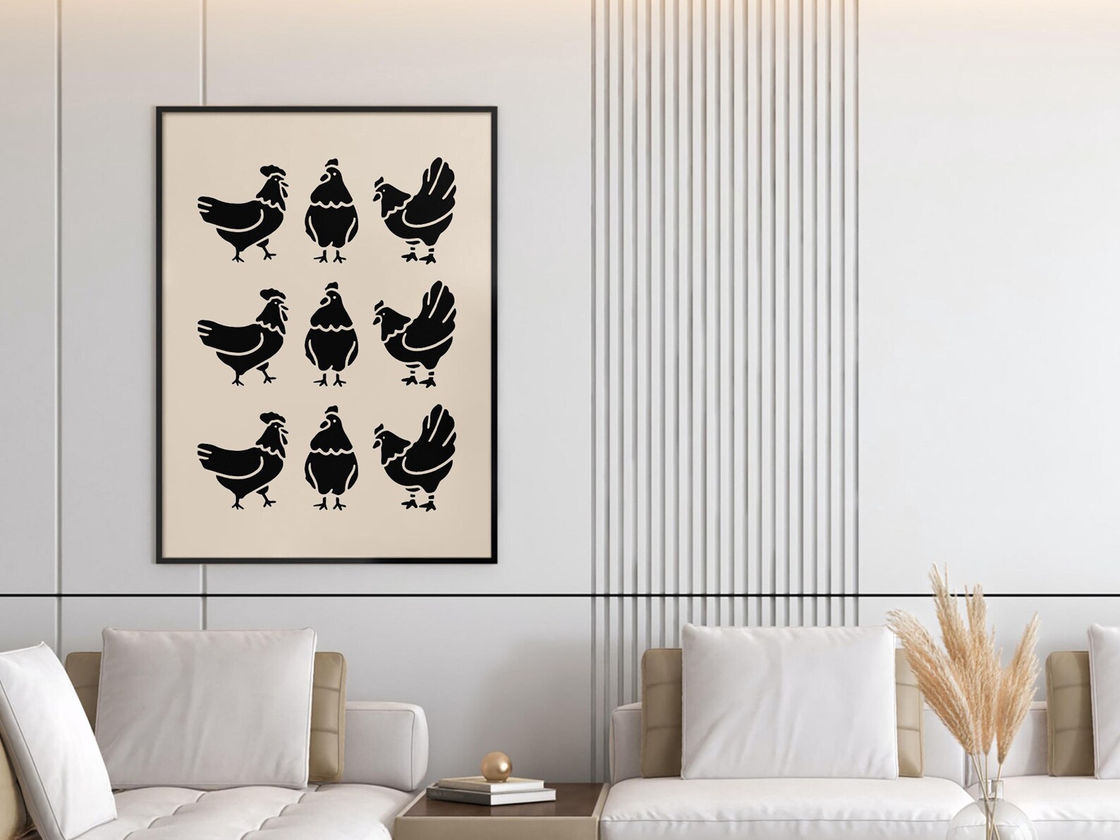 Farm Animals Linocut Clipart, Handrawn Silhouette Animal, Linocut Barn ...