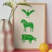 Farm Animals Linocut Clipart, Handrawn Silhouette Animal, Linocut Barn ...