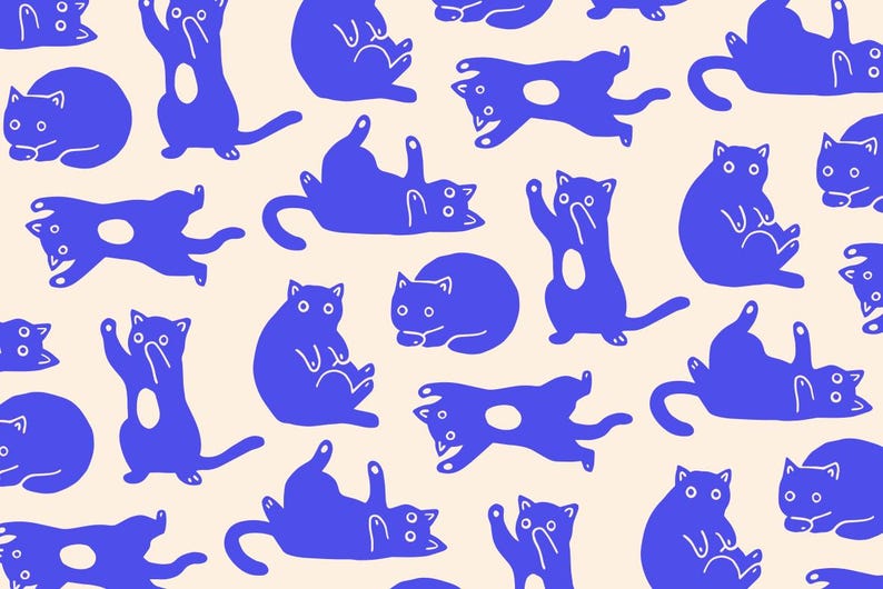 Ultimate Cats Clip Art Bundle, 4 in 1 SVG Kitten Collection, PNG Black ...