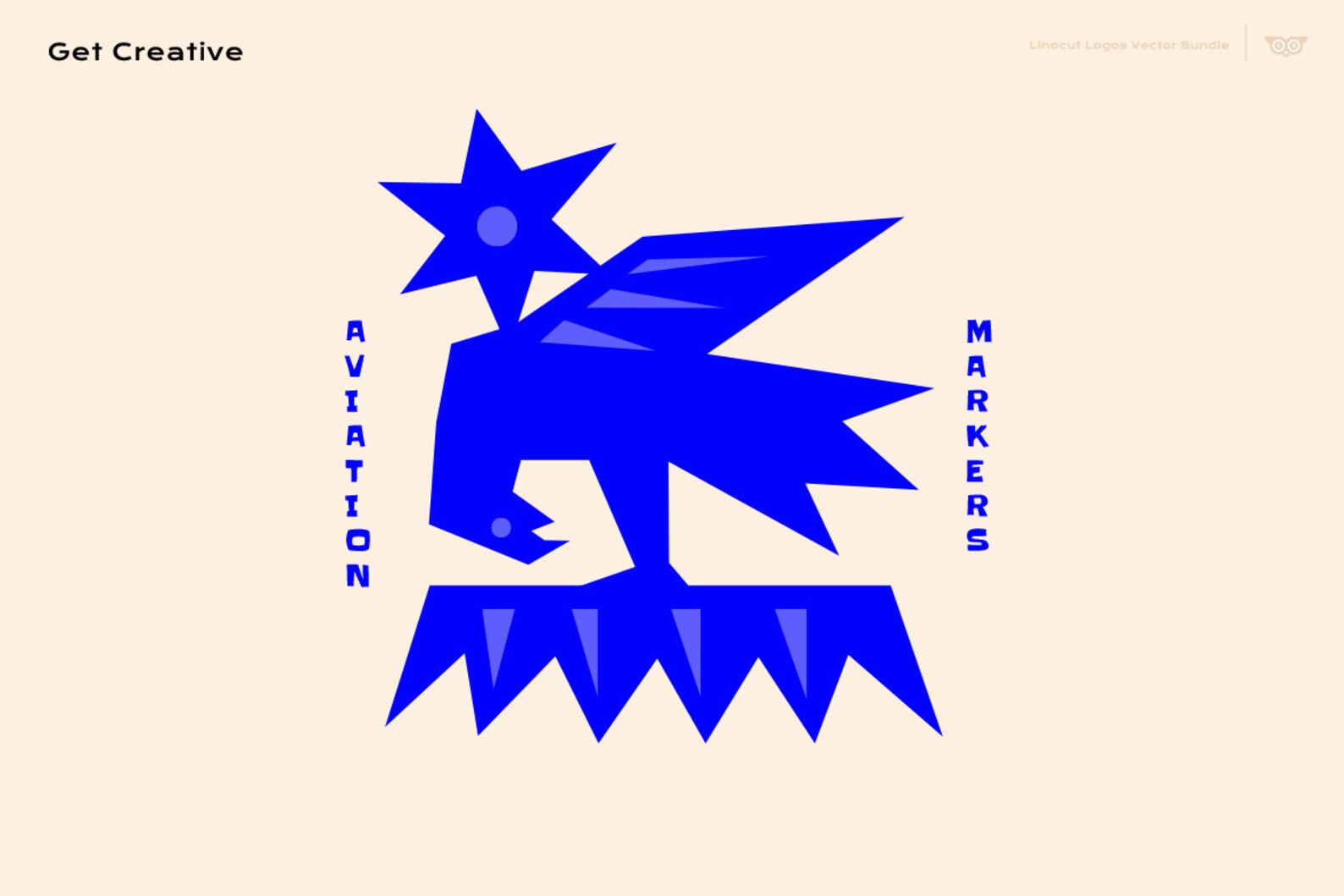 Linocut Logos Vector Bundle | Instant Download | Simple Vector | Text ...