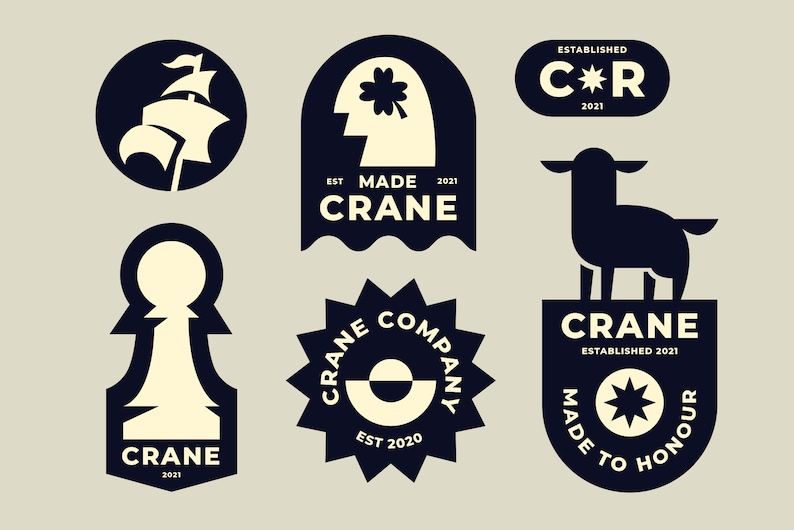 Badge Builder Bundle 1 | Instant Download | Simple Vector | Text ...
