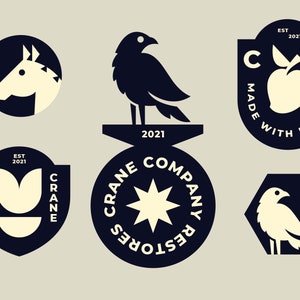 Badge Builder Bundle 1 | Instant Download | Simple Vector | Text ...