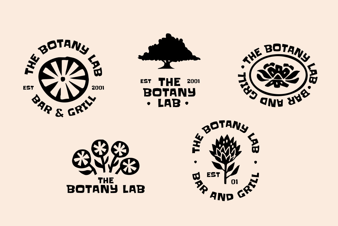 The Botany Lab | Instant Download | Simple Vector | Floral Monogram ...