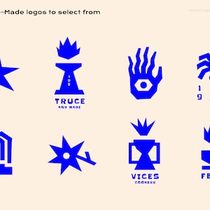 Linocut Logos Vector Bundle | Instant Download | Simple Vector | Text ...