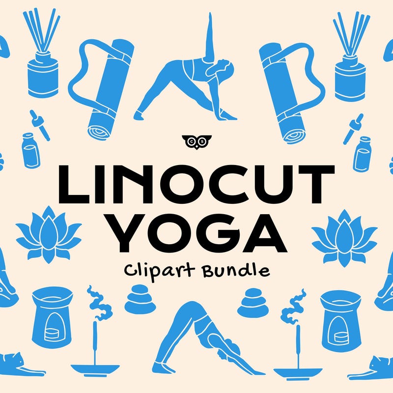 Linocuts Yoga - Etsy UK