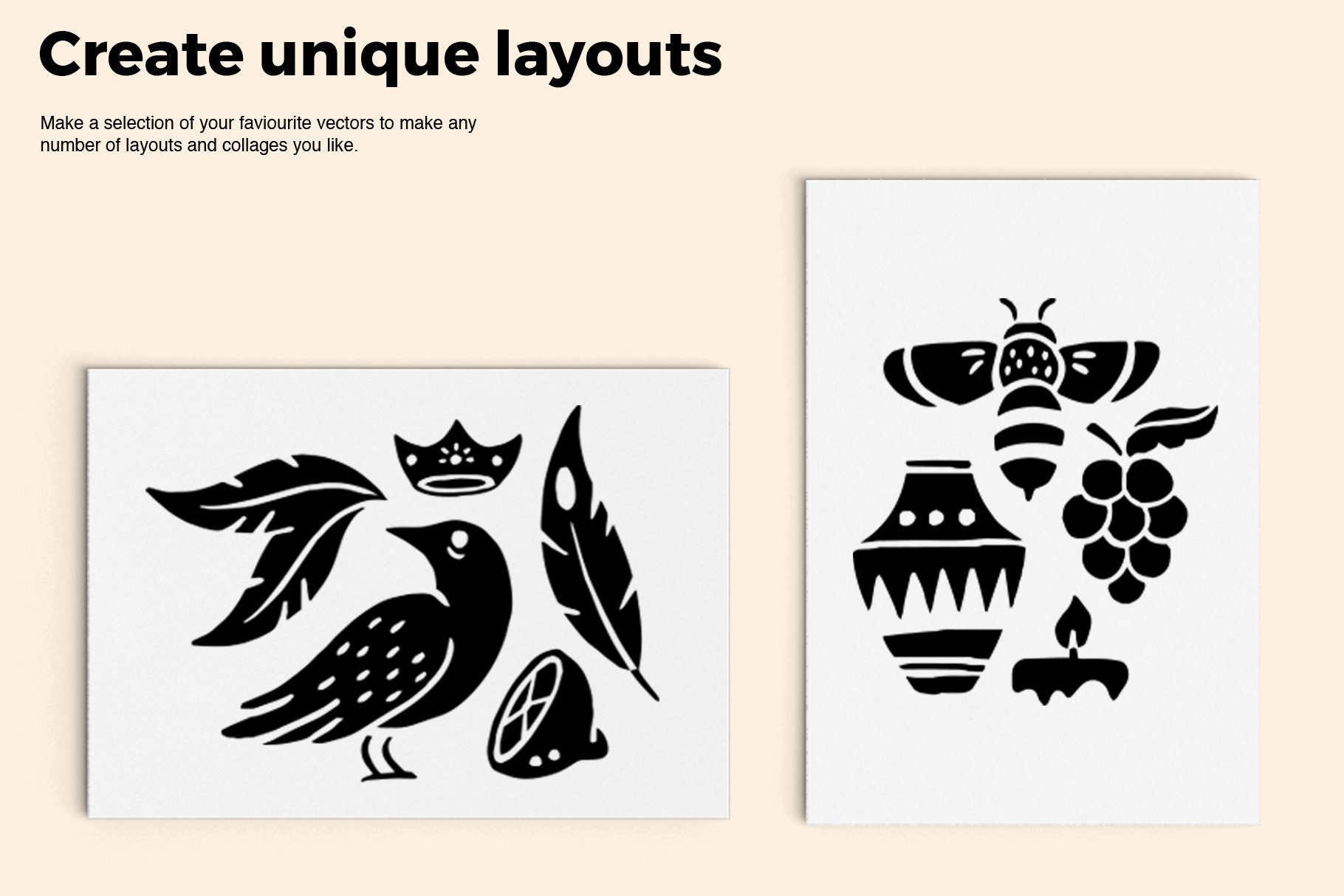 Abstract Linocut Bundle | Linoprint Vector | Bold Art Design | Instant ...