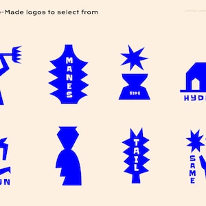 Linocut Logos Vector Bundle | Instant Download | Simple Vector | Text ...