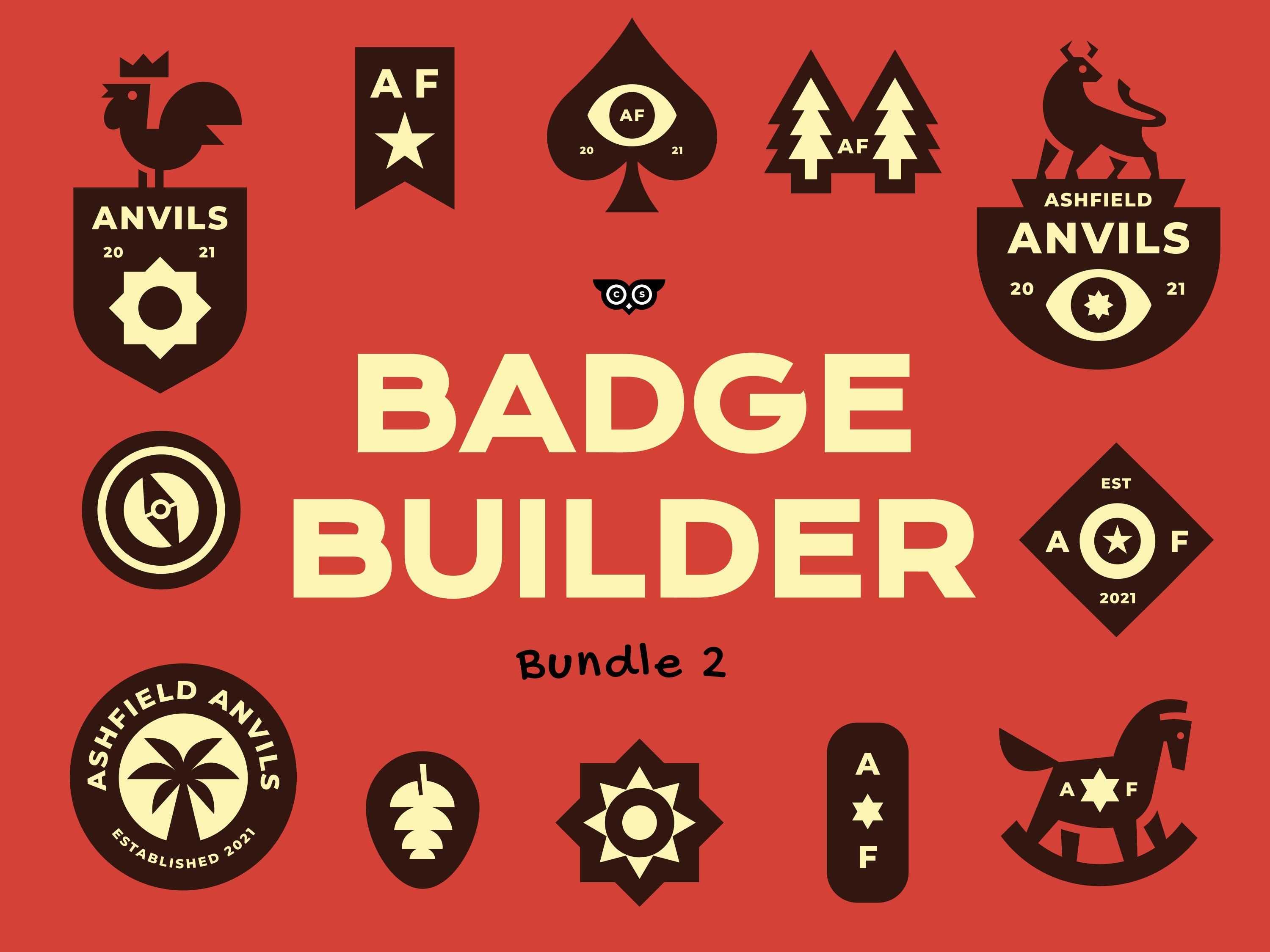 Badge Builder Bundle 2 | Instant Download | Simple Vector | Text ...