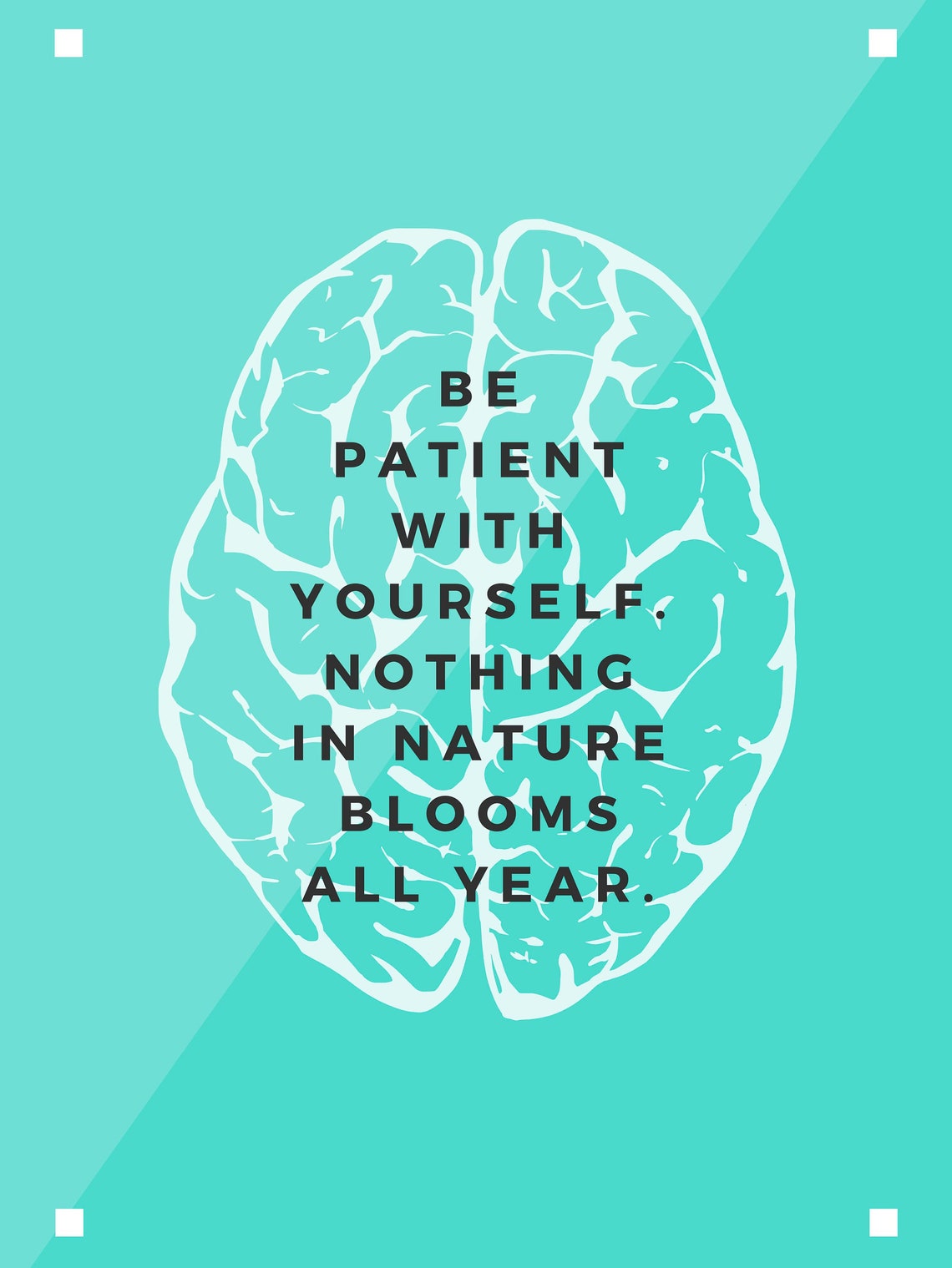 Mental Health Brain Poster - Etsy