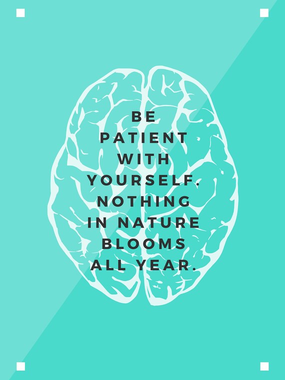 Mental Health Brain Poster | Etsy