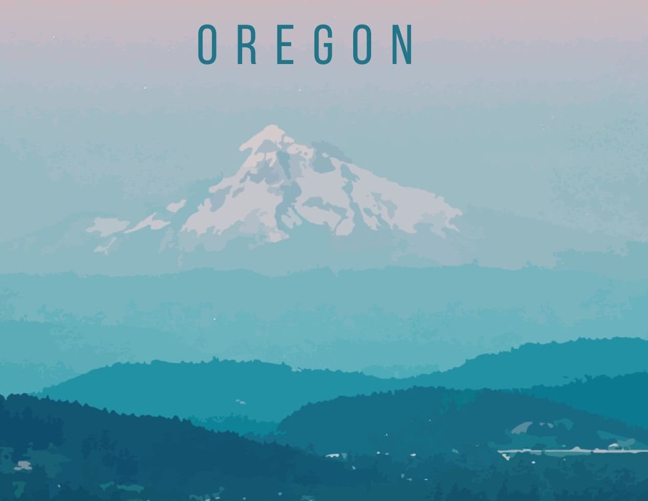 Portland Oregon Retro Travel Poster Printable - Etsy