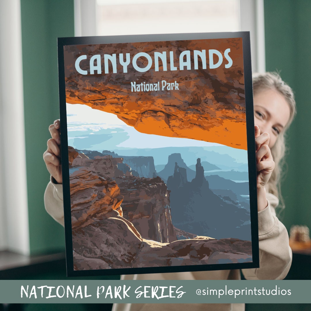 Canyonlands National Park Travel Poster Printable Wall Art - Etsy