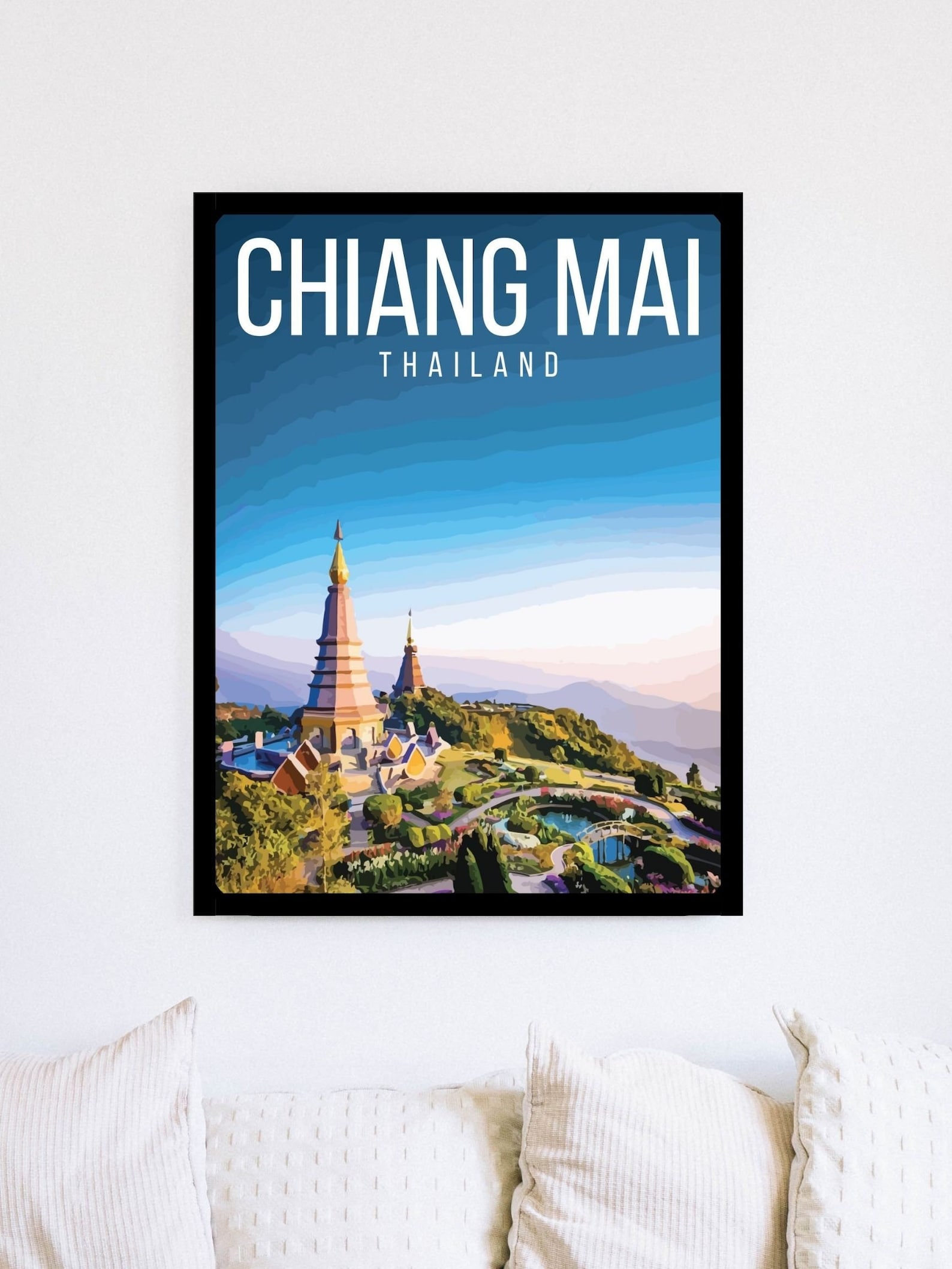 Chiang Mai Thailand Travel Poster - Etsy