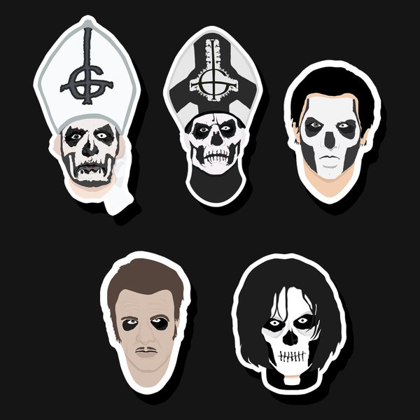 The Band Ghost Stickers - Etsy