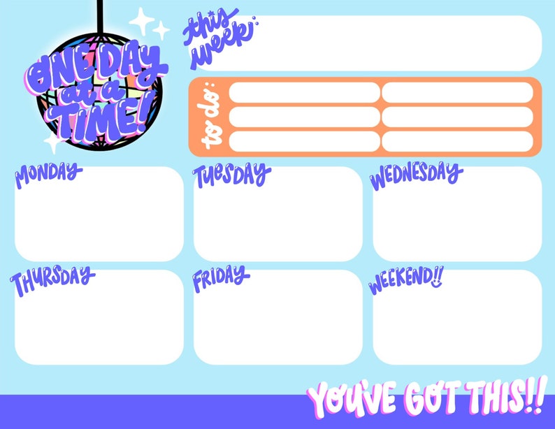 Printable Weekly Calendar To-do Template— Use on Paper, in Notes App ...